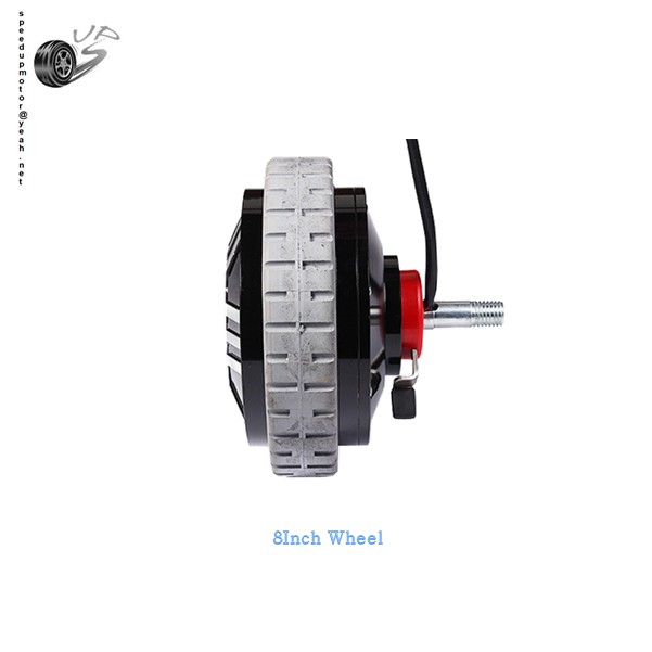 8Inch Single Axis Powered Motor Wheel,Brushed DC 24V200W Wheel Hub ...
