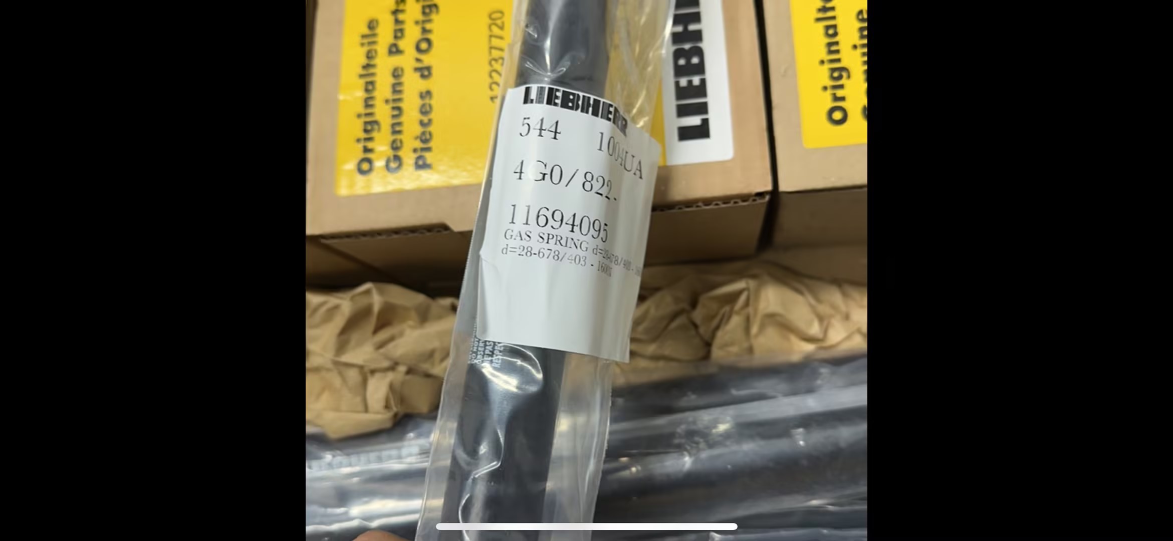 利勃海尔装载机支持气弹簧11694095_艾尔梯匹（上海）机械设备有限责任公司