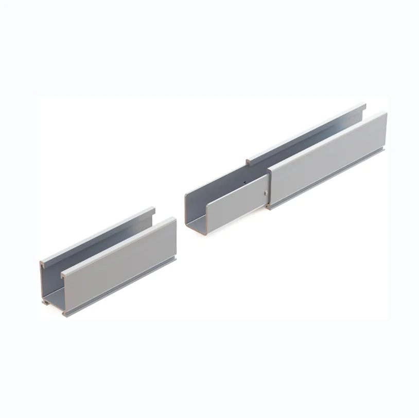 Steel Guide Rail For Pv-Aluminum Solar-Mounting System Rail Exporter