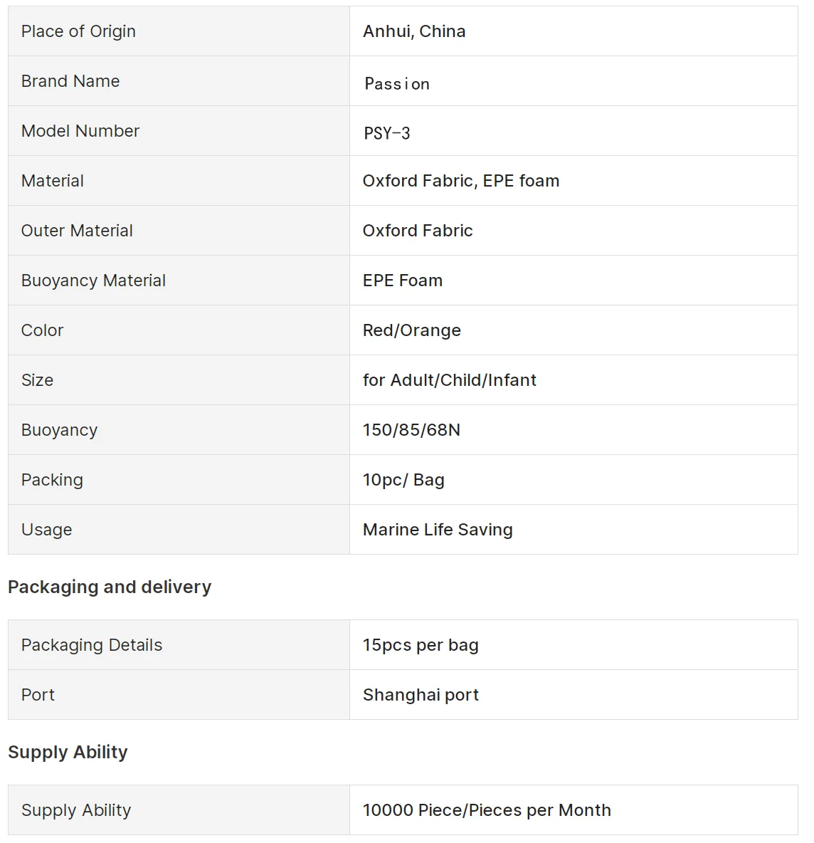 CCS|EC Life Jacket Work Vest With Light And Whistle Supplier