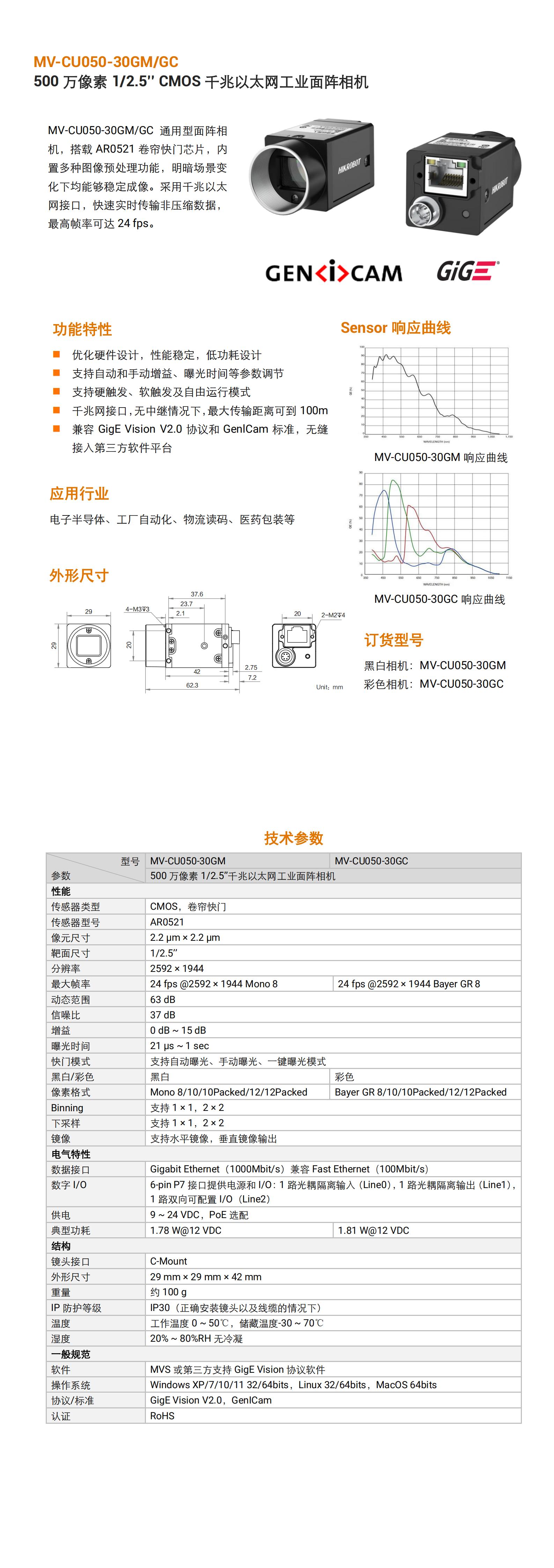 MV-CU050-30GM_深圳市易峰视觉科技有限公司