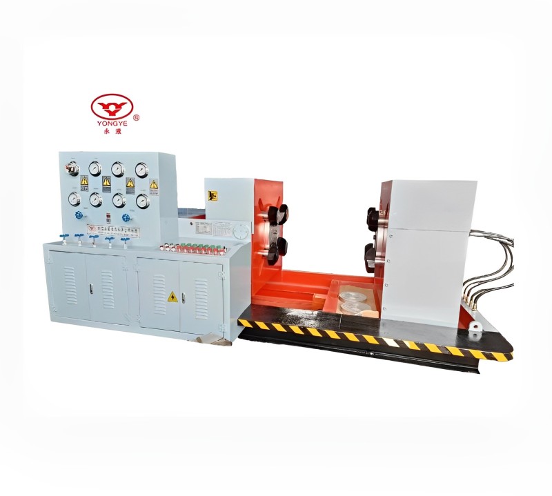 PLC控制平卧抱爪型全自动阀门试验台_浙江永星液压有限公司