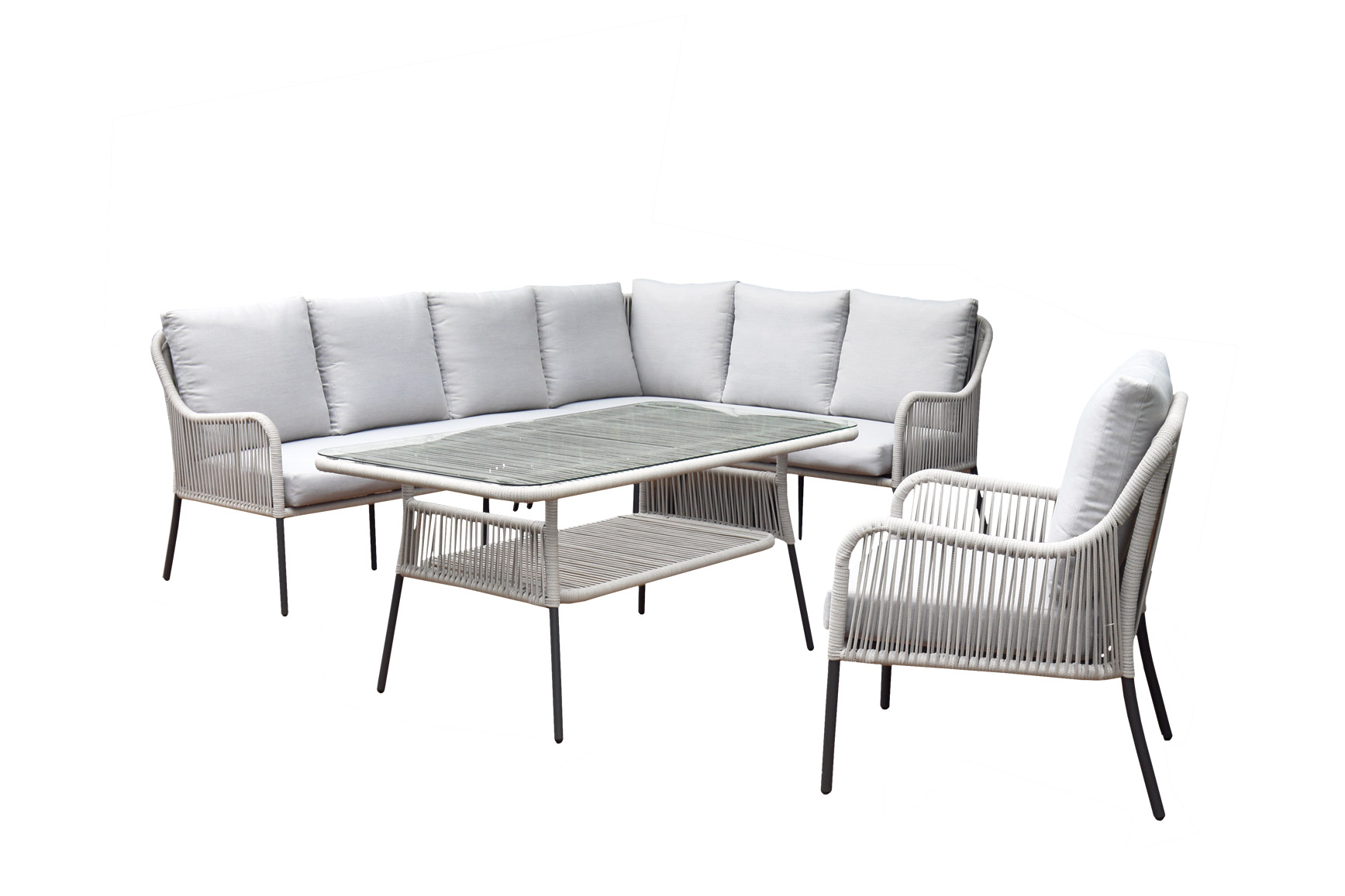 Rope Garden Sofa Set-Supplier-Factory-Cherish Outdoor Living