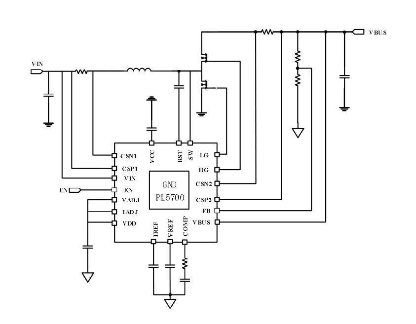 PL5700,外置MOS升压恒压DCDC电源芯片IC,大功率升压恒压DCDC芯片IC,外置MOS同步升压DCDC恒压芯片IC_互勤(深圳)科技有限公司
