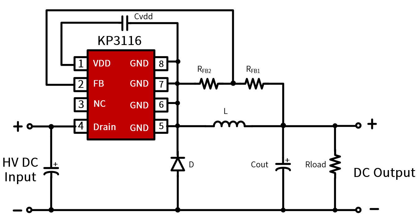必易微代理商,KP3116SGA,700V高耐压非隔离降压BUCK恒压辅助电源IC芯片,BUCK-BOOTS非隔离恒压芯片_互勤(深圳)科技有限公司