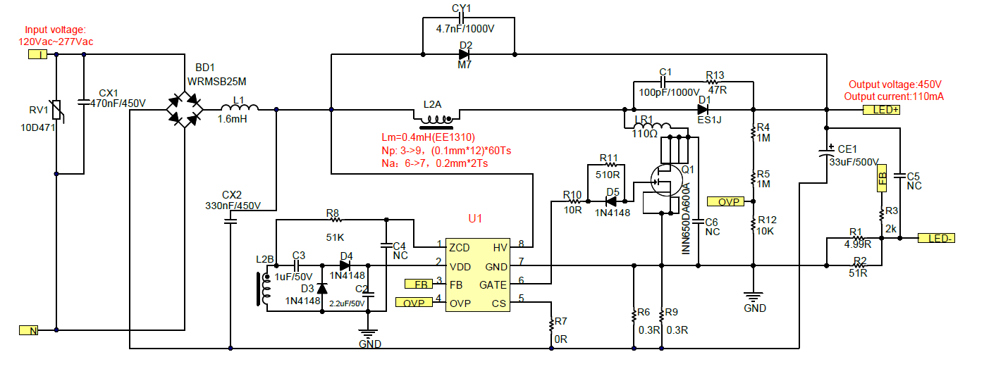 AS2552芯片,50W升压BOOST非隔离GAN氮化镓恒流LED芯片方案,E40灯头50W过认证方案_互勤(深圳)科技有限公司