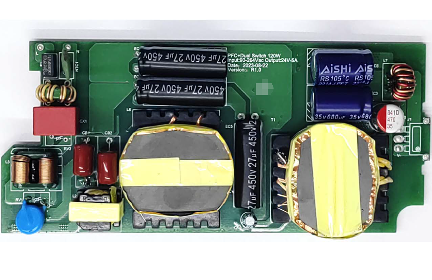 24V超薄高PFC过认证120W电源方案24V5A输出规格过认证电源方案_互勤(深圳)科技有限公司