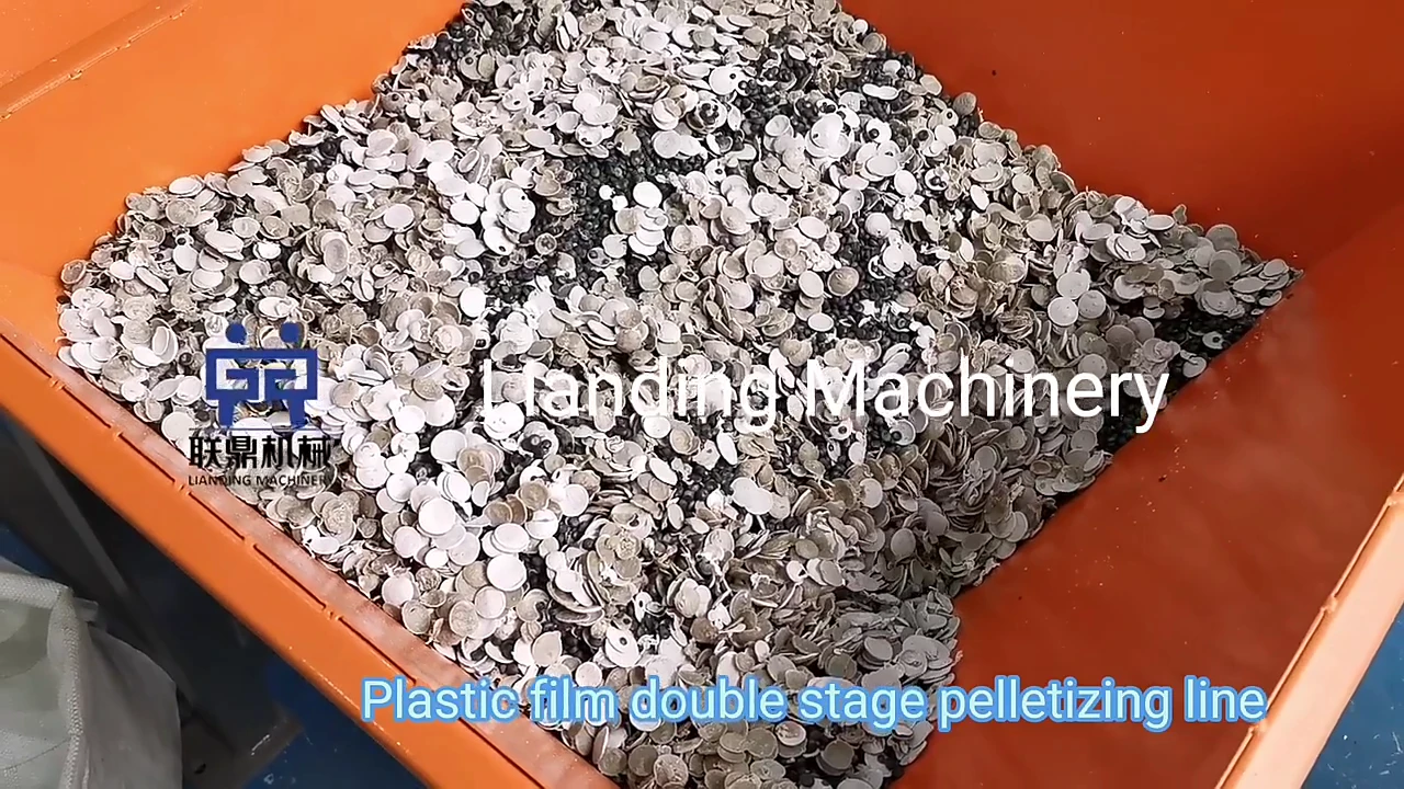 Waste PE PP HDPE LDPE Plastic Bags Recycling Pelletizing Machine Line Plant
