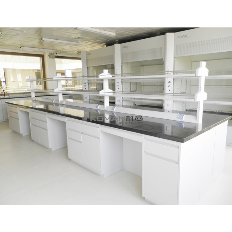 全钢实验室家具实验台柜带试剂架-深圳市科曼实验室工程有限公司